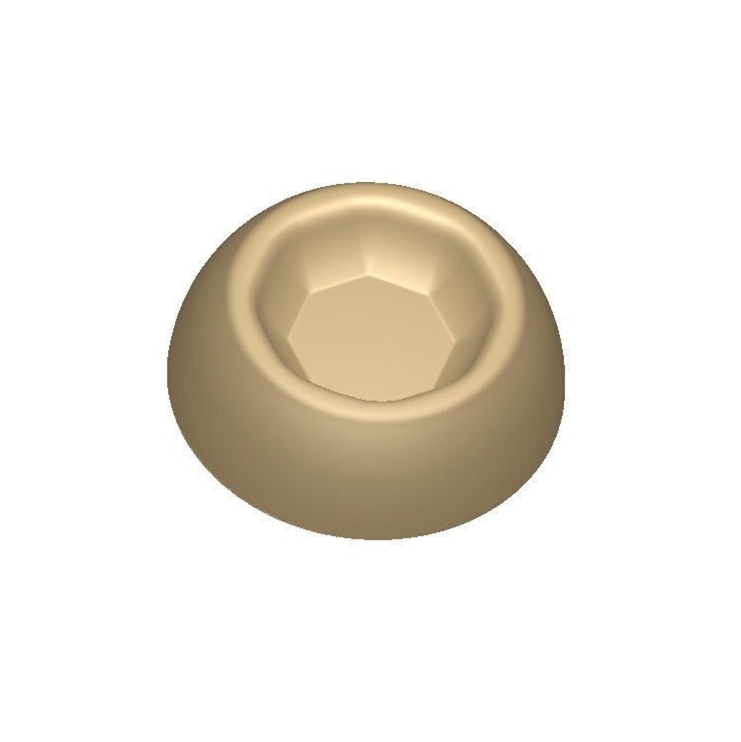 Hexagon Hemisphere With Recess D70 1x Half Plastic Mold for - Etsy