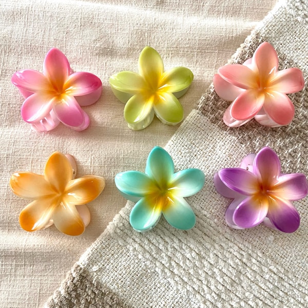 Flower Claw Clips - Etsy