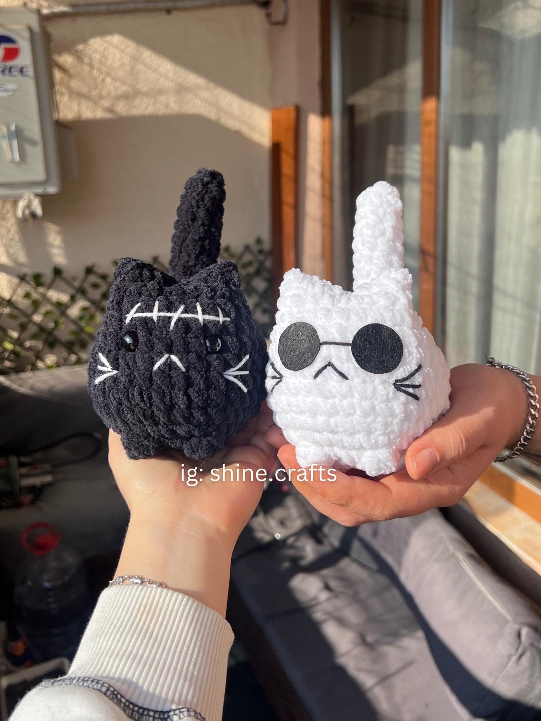 Cat Gojo & Geto Crochet Plushie Bundle: Kawaii Anime Stuffed Animals - Etsy