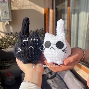 Cat Gojo & Geto Crochet Plushie Bundle: Kawaii Anime Stuffed Animals - Etsy