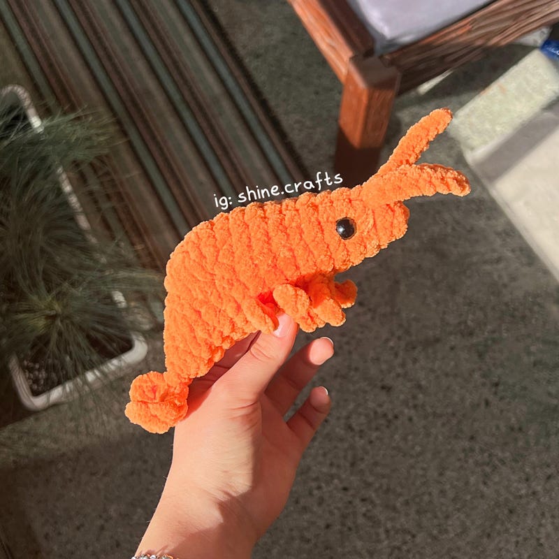 Shrimp at Desk - Etsy