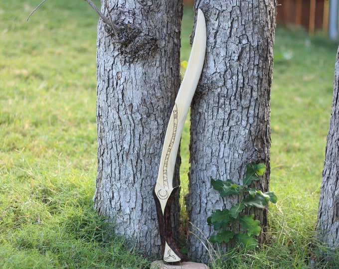 Legolas' Knife Dagger Replica Burned Wooden Toy Prop LOTR Lord of the ...