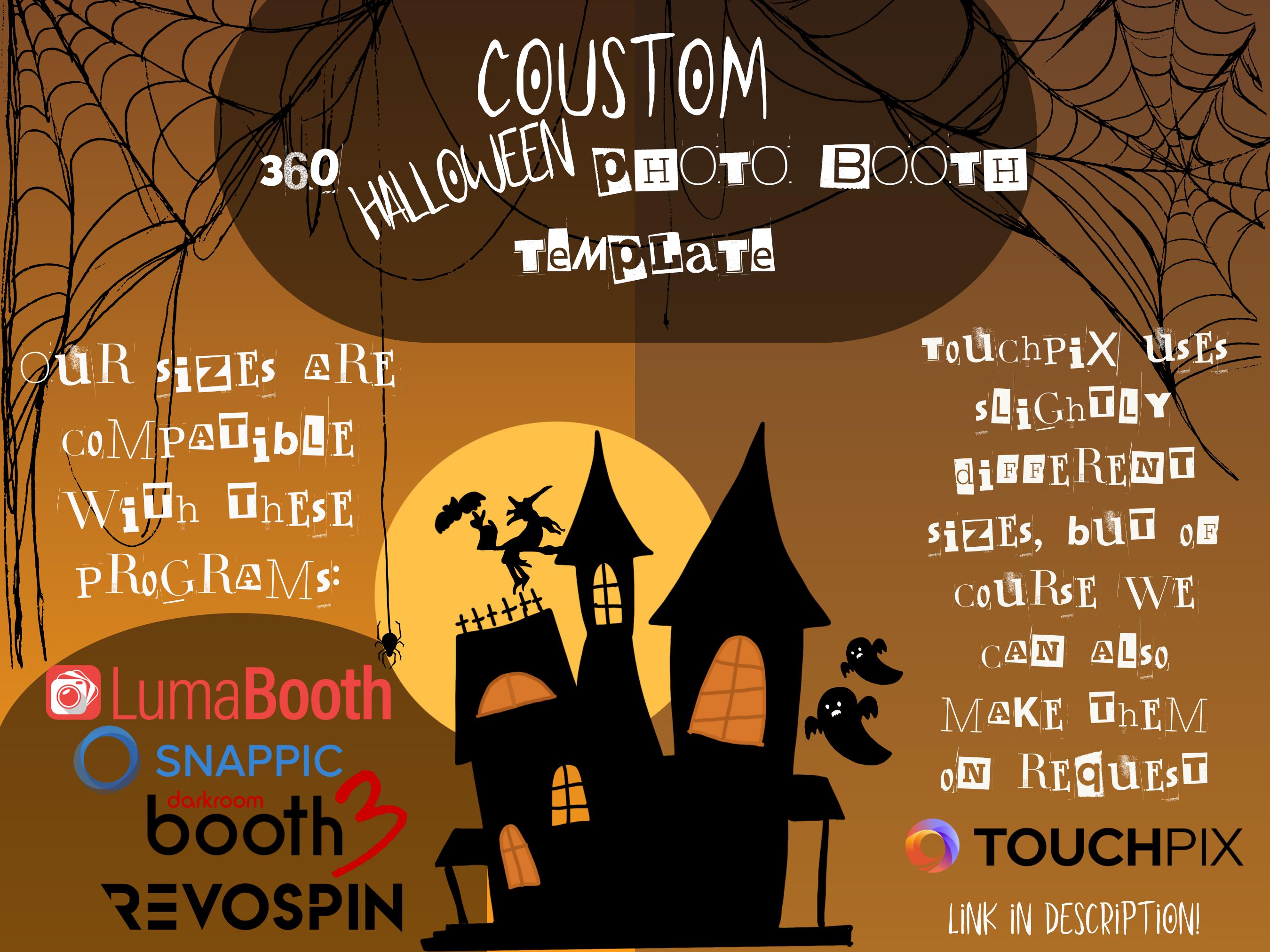 360 Halloween Party Photo Booth Template, Easily Editable and ...