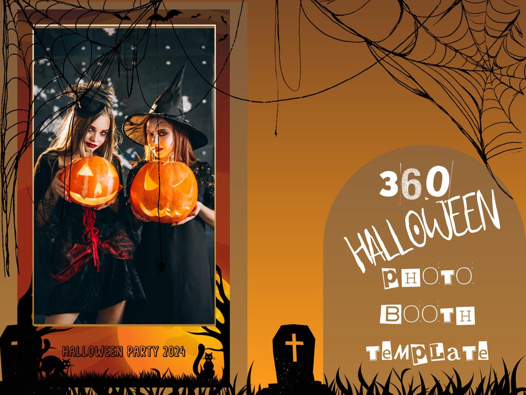 360 Halloween Party Photo Booth Template, Easily Editable and ...