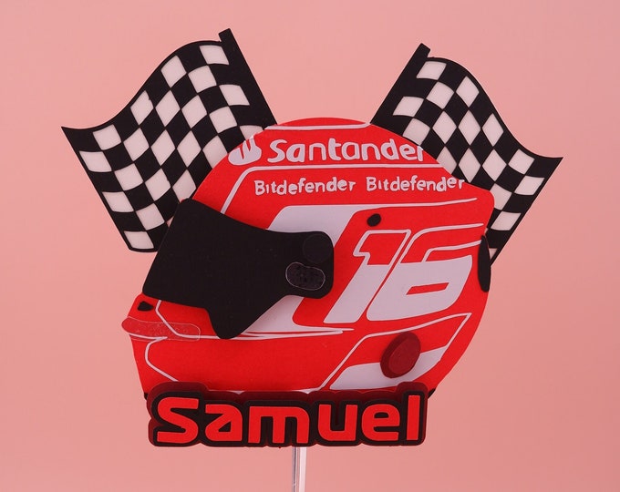 Charles Leclerc Cake Topper, Formula 1 Cake Topper, Ferrari Cake Topper ...