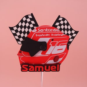 Charles Leclerc Cake Topper, Formula 1 Cake Topper, Ferrari Cake Topper ...