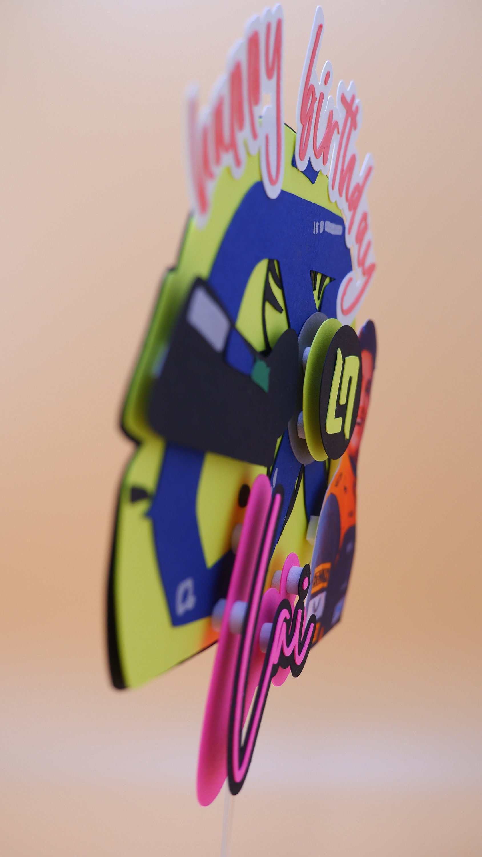 Lando Norris Cake Topper, Formula 1 Cake Topper, Helmet Cake Topper ...