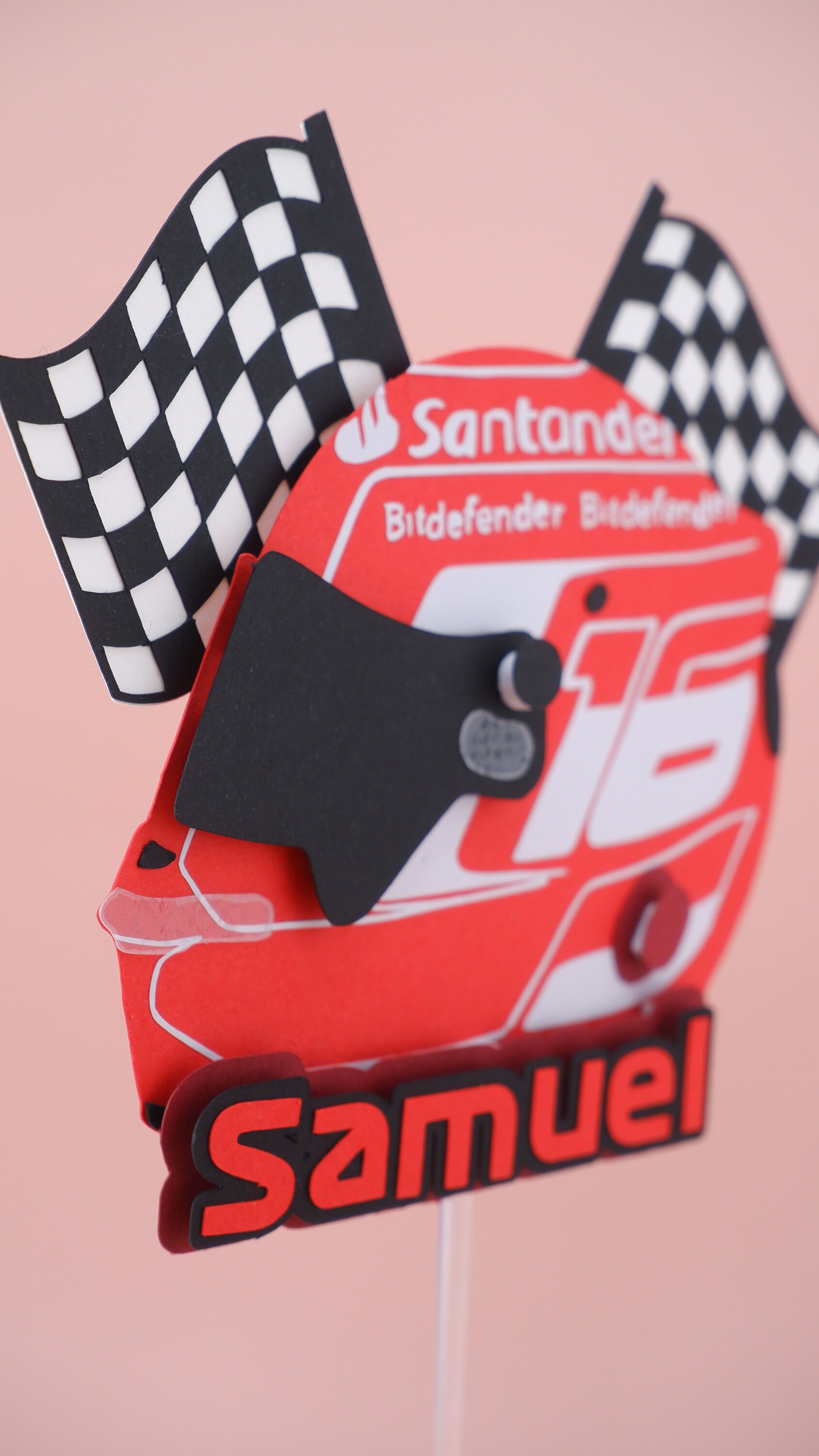 Charles Leclerc Cake Topper, Formula 1 Cake Topper, Ferrari Cake Topper ...