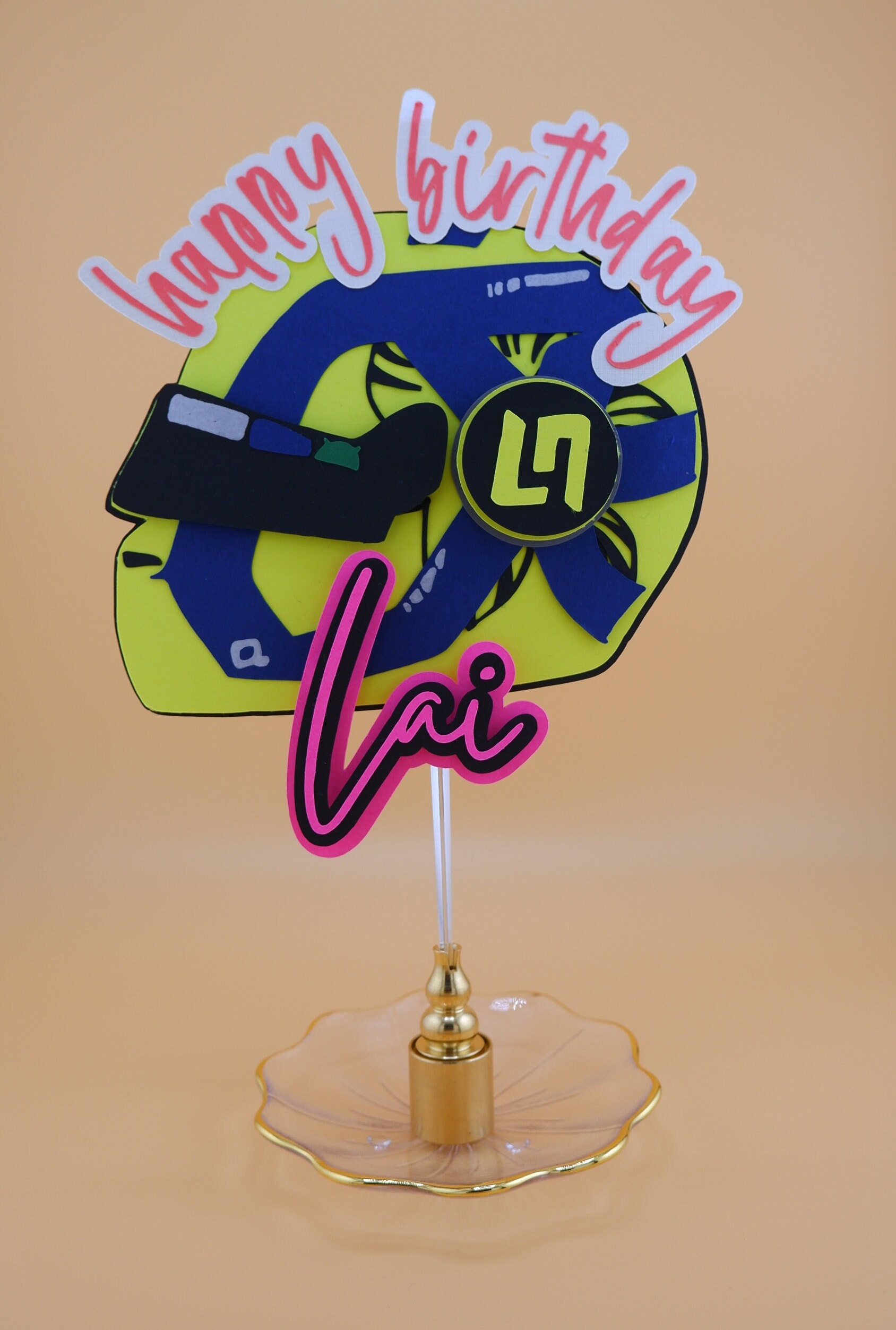 Lando Norris Cake Topper, Formula 1 Cake Topper, Helmet Cake Topper ...