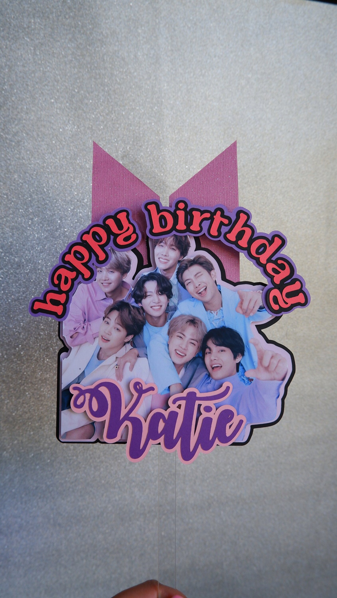 BTS Cake Topper, Birthday Cake Topper, Army BTS Birthday Topper ...
