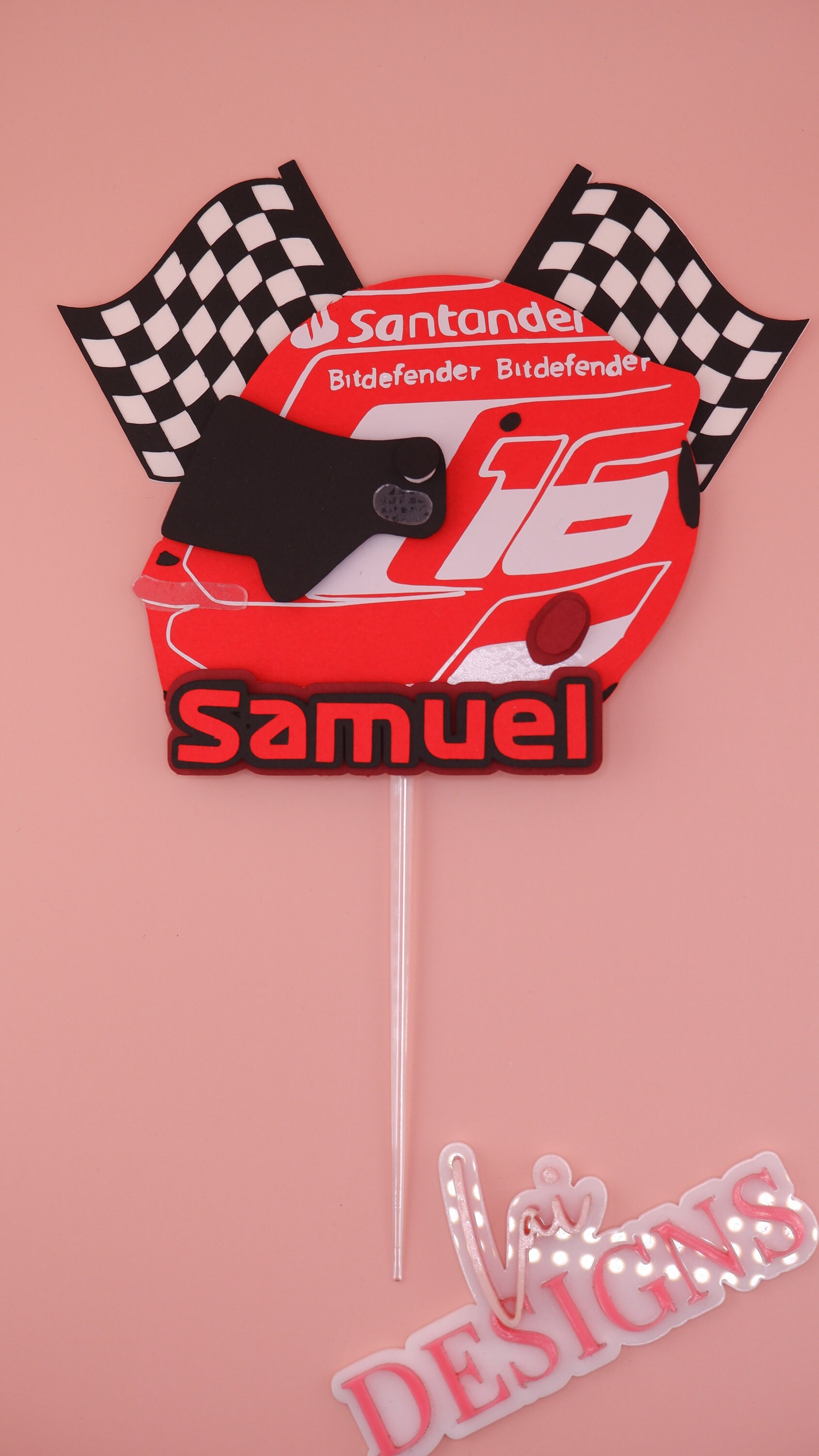 Charles Leclerc Cake Topper, Formula 1 Cake Topper, Ferrari Cake Topper ...