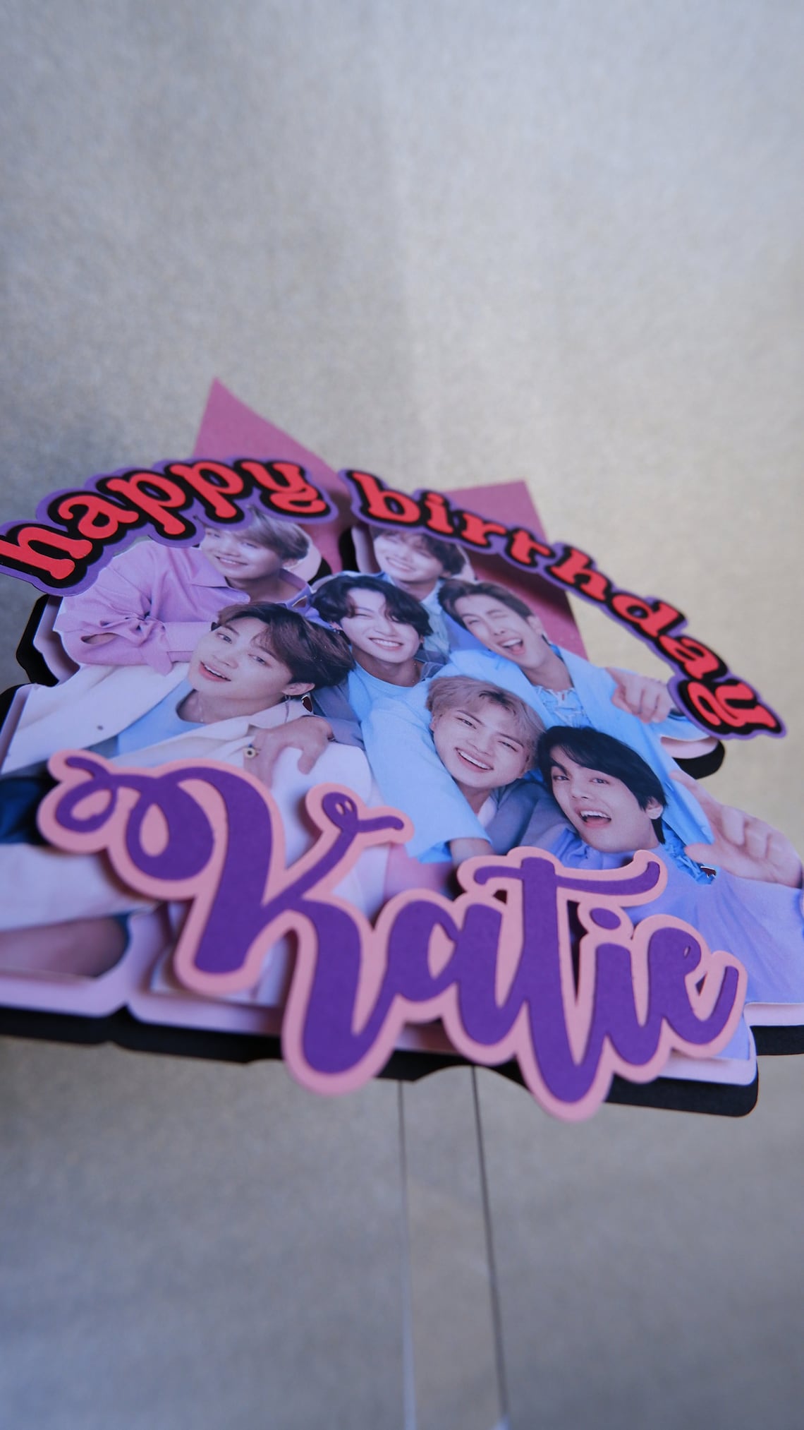 BTS Cake Topper, Birthday Cake Topper, Army BTS Birthday Topper ...