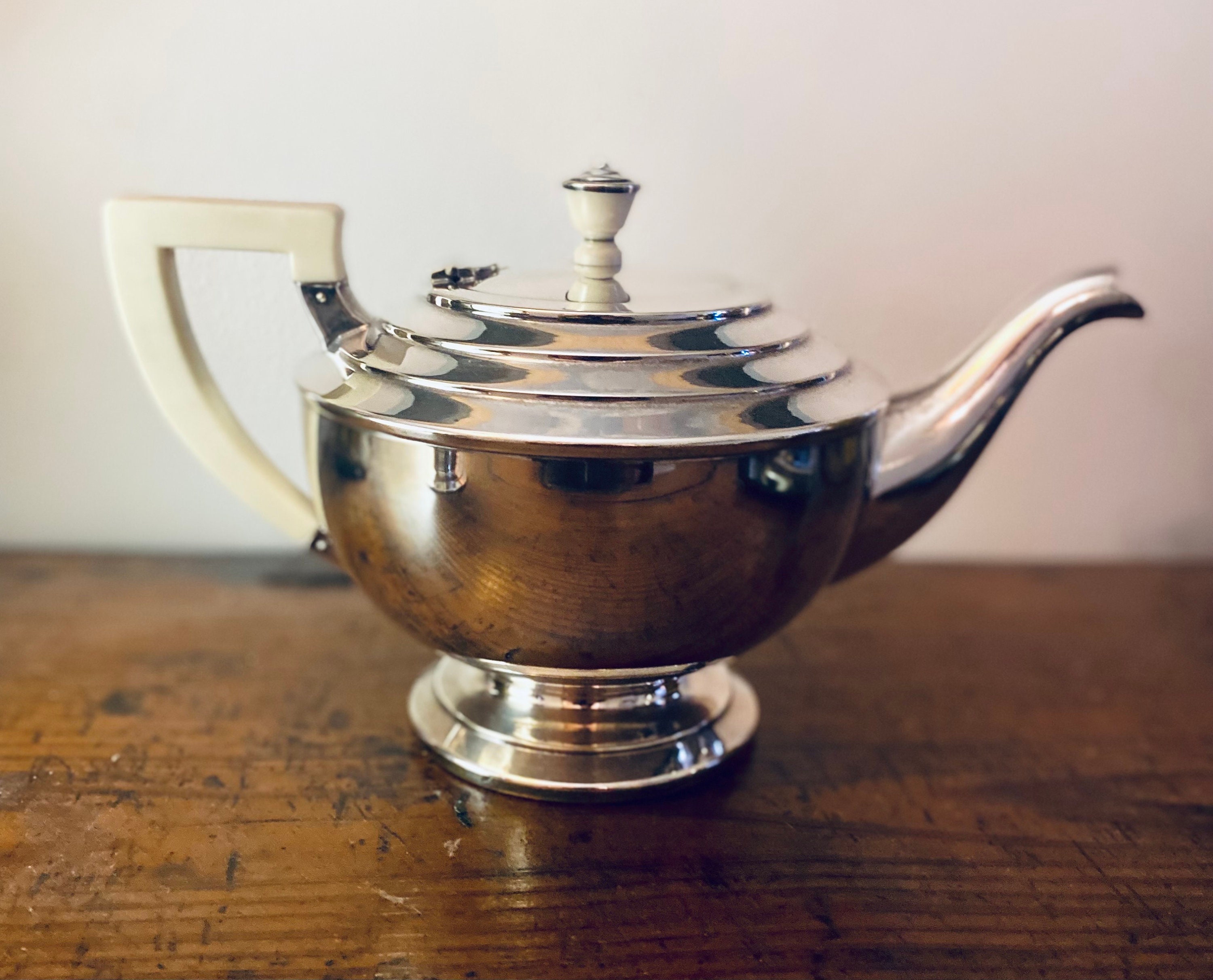 Hecworth Silver Plate and Bakelite Art Deco Tea Set - Etsy