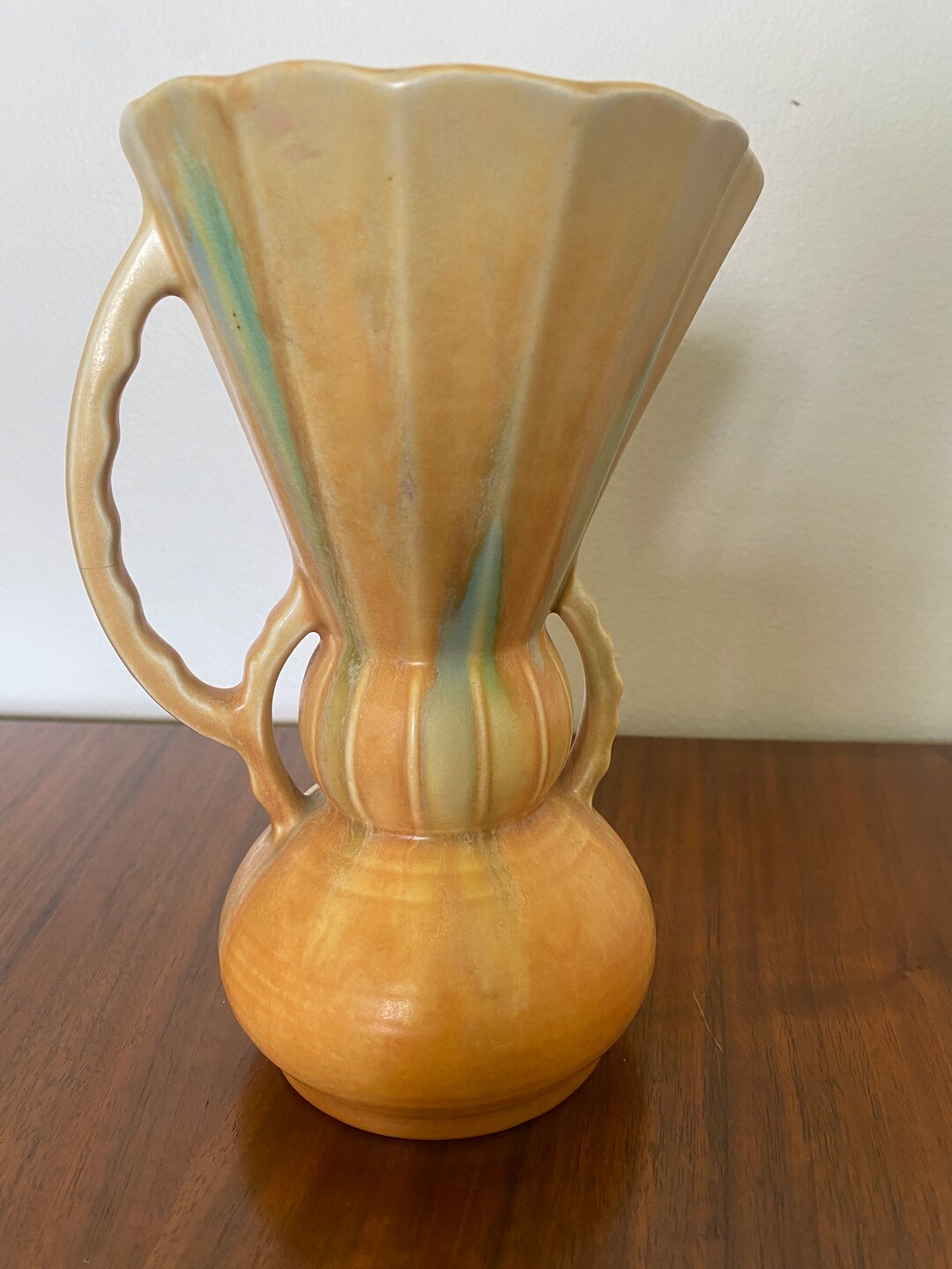Vintage 1930s Faceted Ceramic Art Deco Vase. Beswick Pottery Made in ...