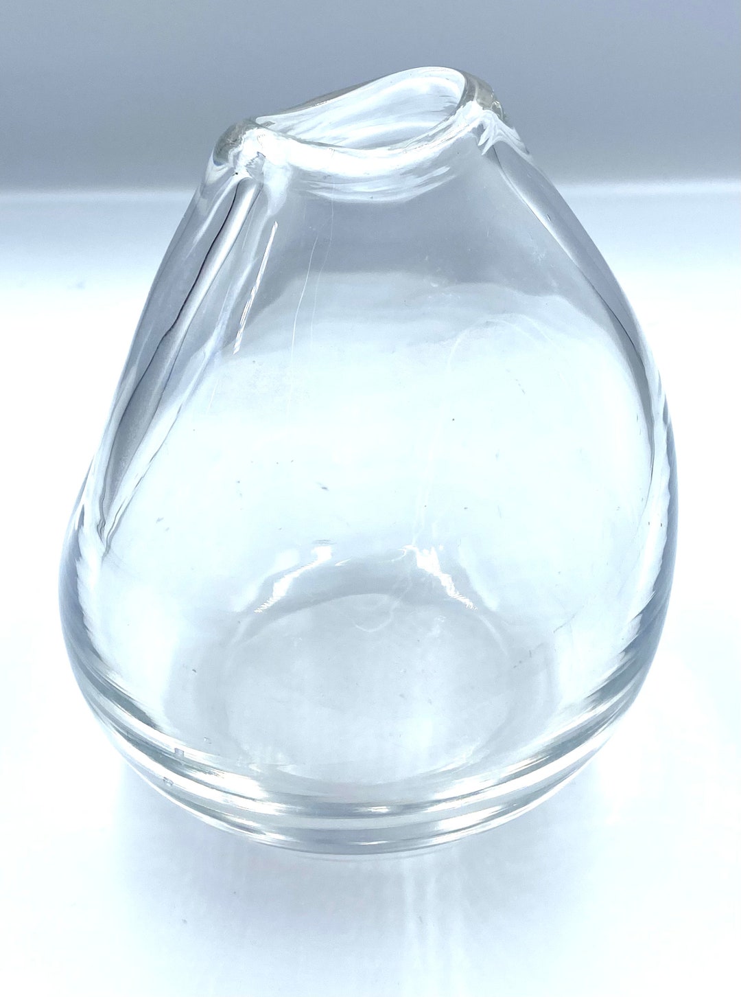Vintage Mouth Blown Organic Form, Pinched Art Glass Posy Vase - Etsy