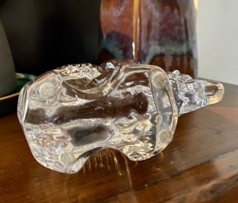 Orrefors Crystal Grizzly Bear Isbjörn Figurine/paperweight - Etsy