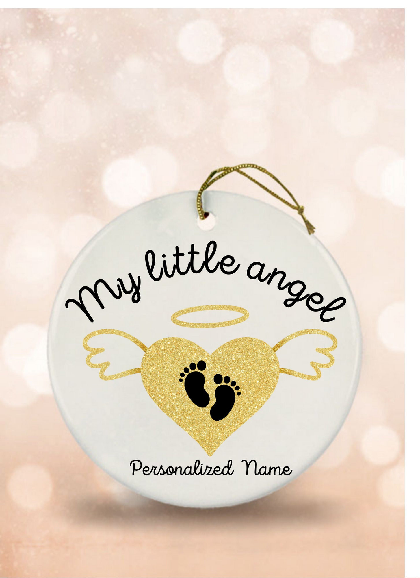 Personalized Baby Angel Ornaments Designed & Sold By Jason Miller
