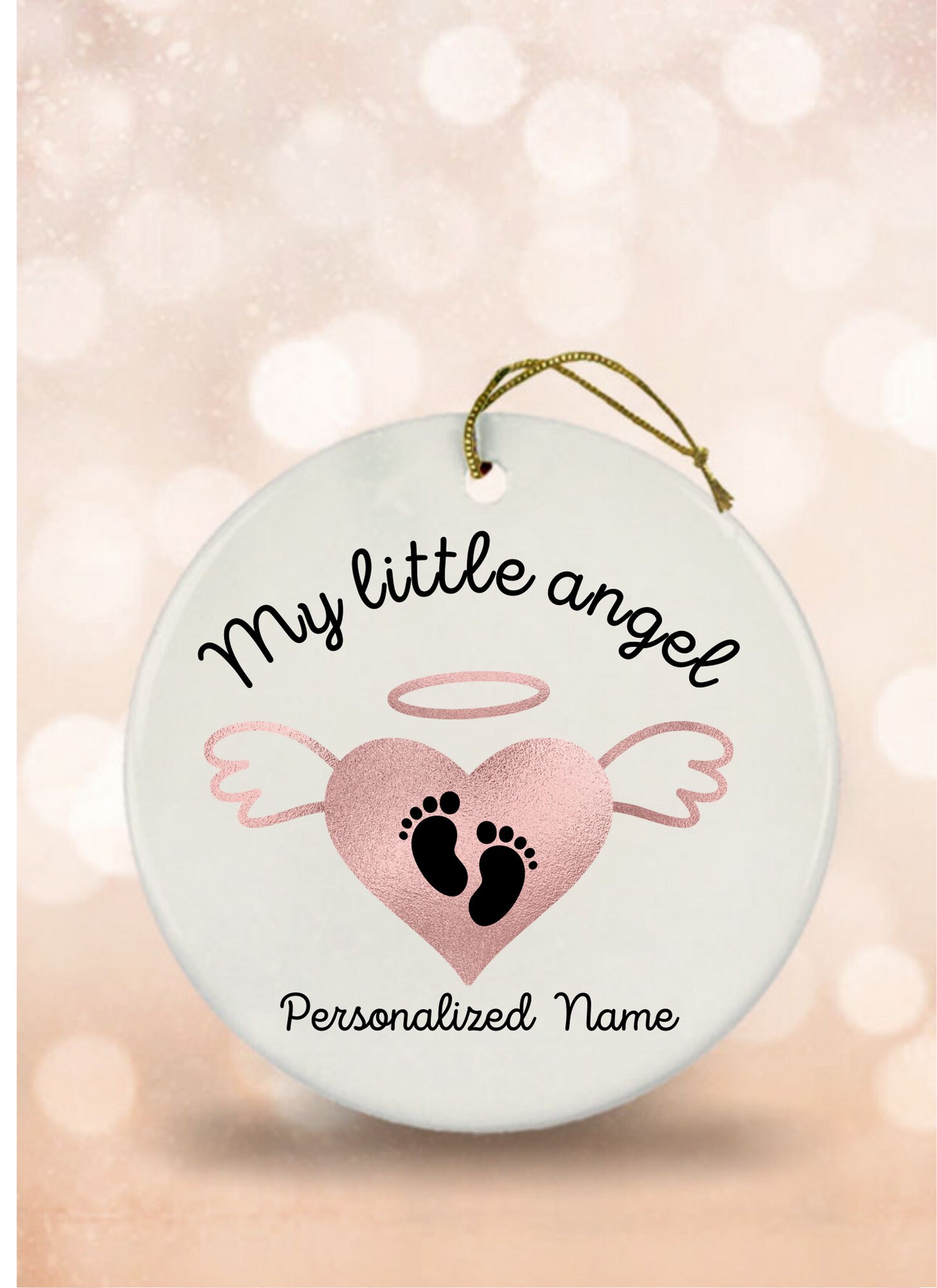 Personalized Baby Angel Ornaments Designed & Sold By Jason Miller