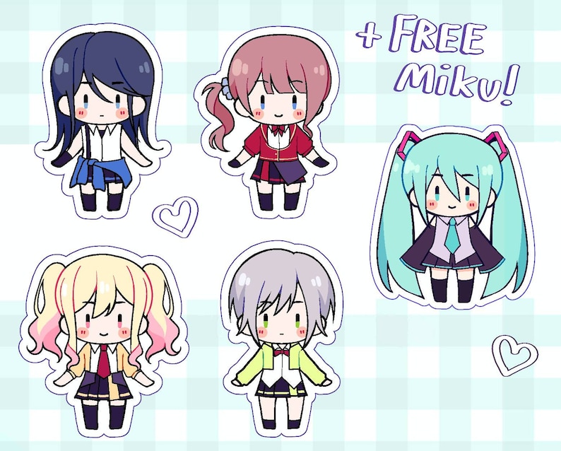 Leo/need Chibi Sticker Set project Sekai - Etsy