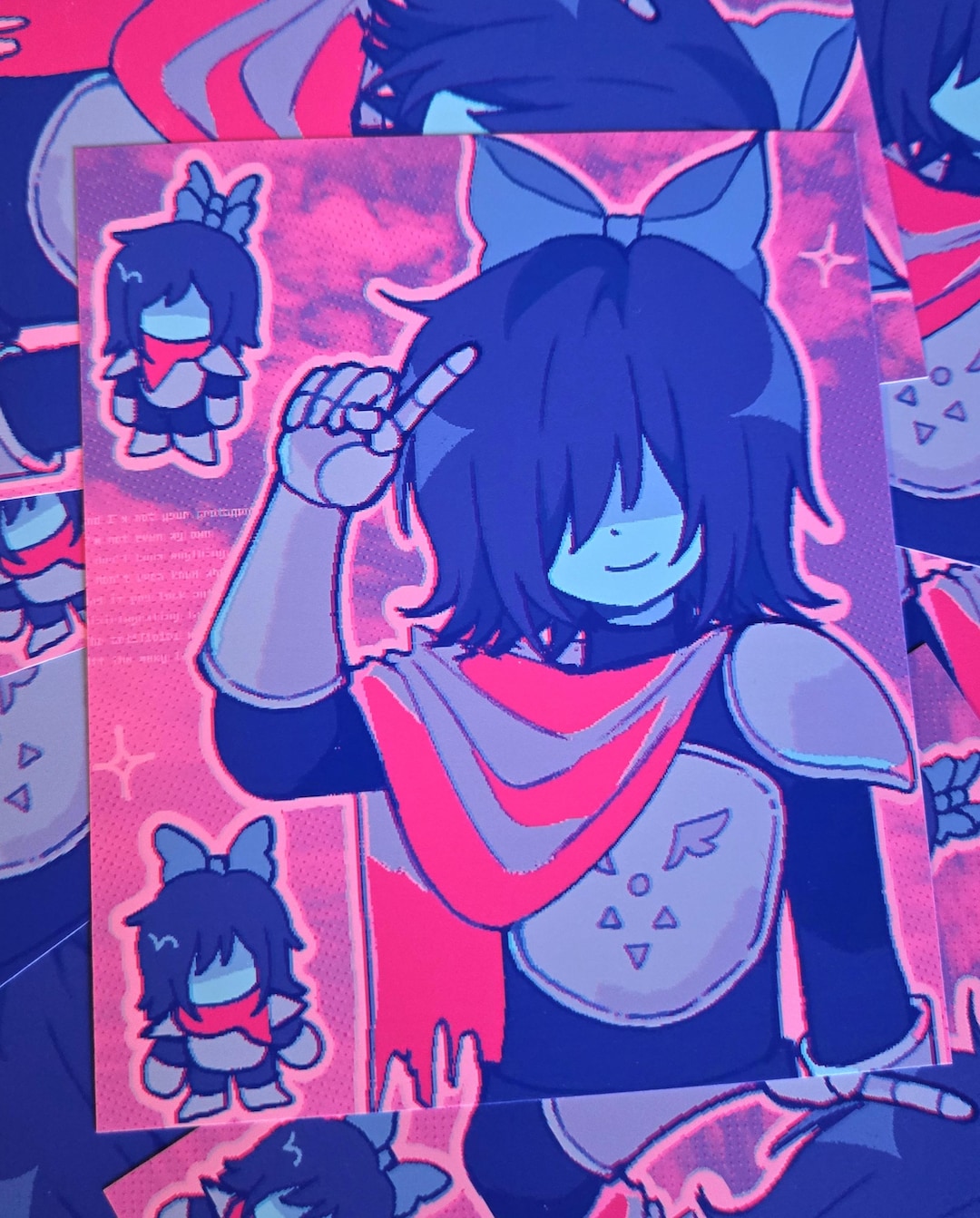 DELTARUNE Blue Ribbon Mini Print (5 X 6) - Etsy