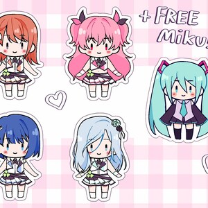 More More Jump Chibi Sticker Set project Sekai - Etsy UK