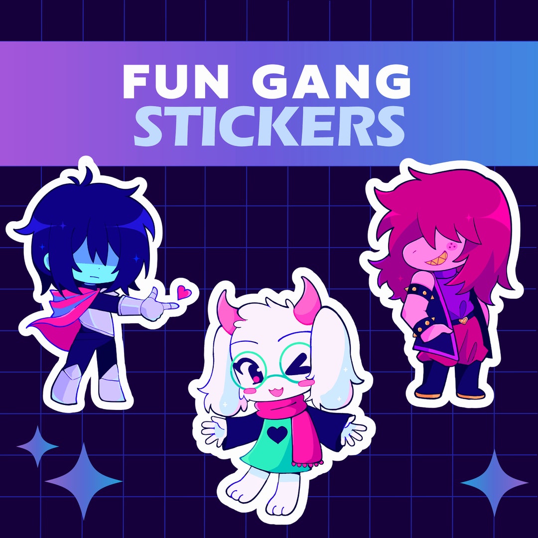 Fun Gang Stickers DELTARUNE - Etsy