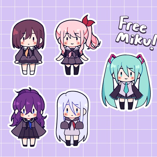 Leo/need Chibi Sticker Set project Sekai - Etsy