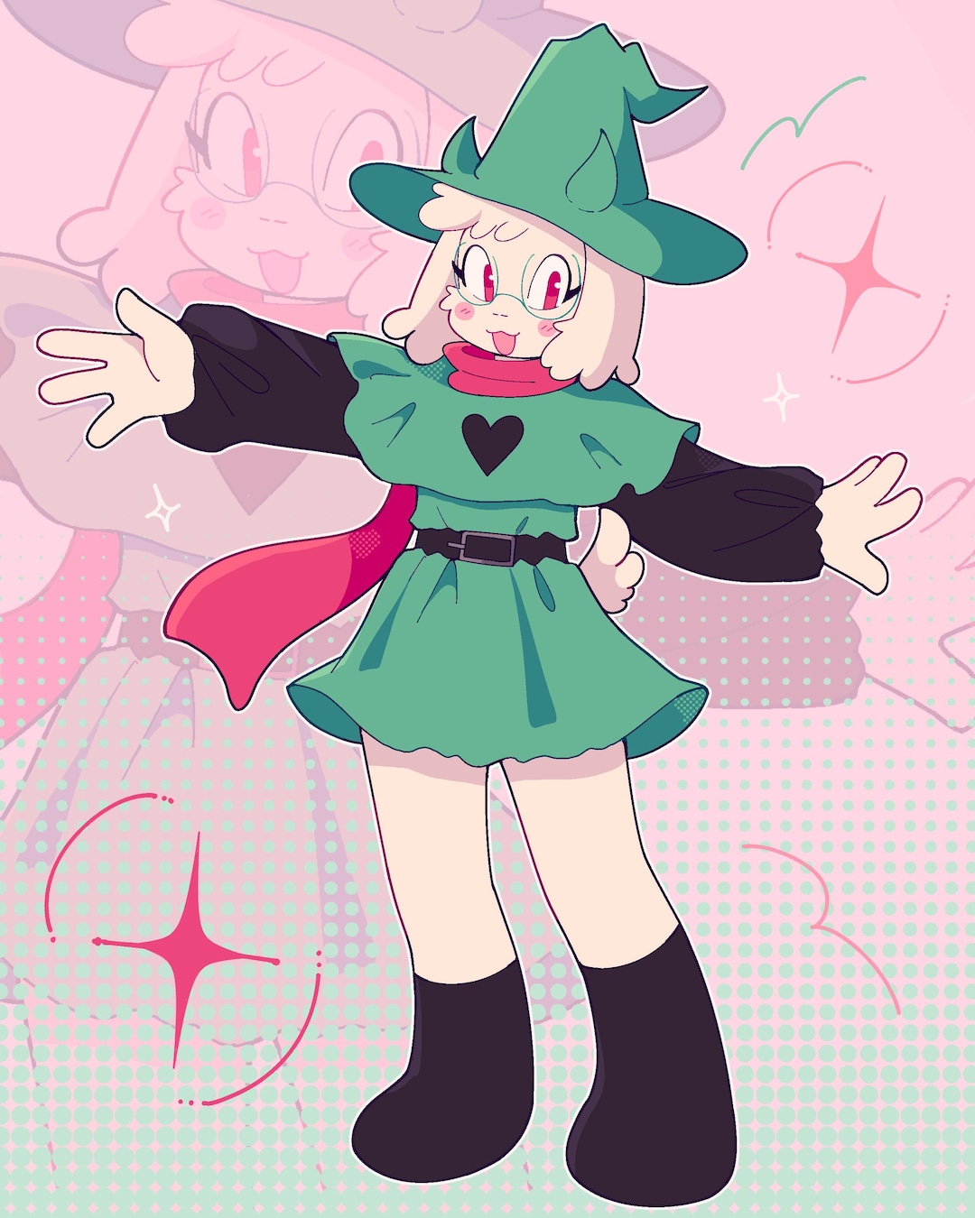 DELTARUNE Ralsei Art Print (8 X 10) - Etsy