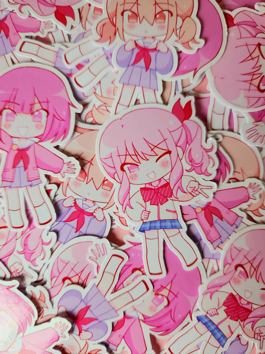 Project Sekai Pink Sticker Set now Featuring Airi and Saki - Etsy