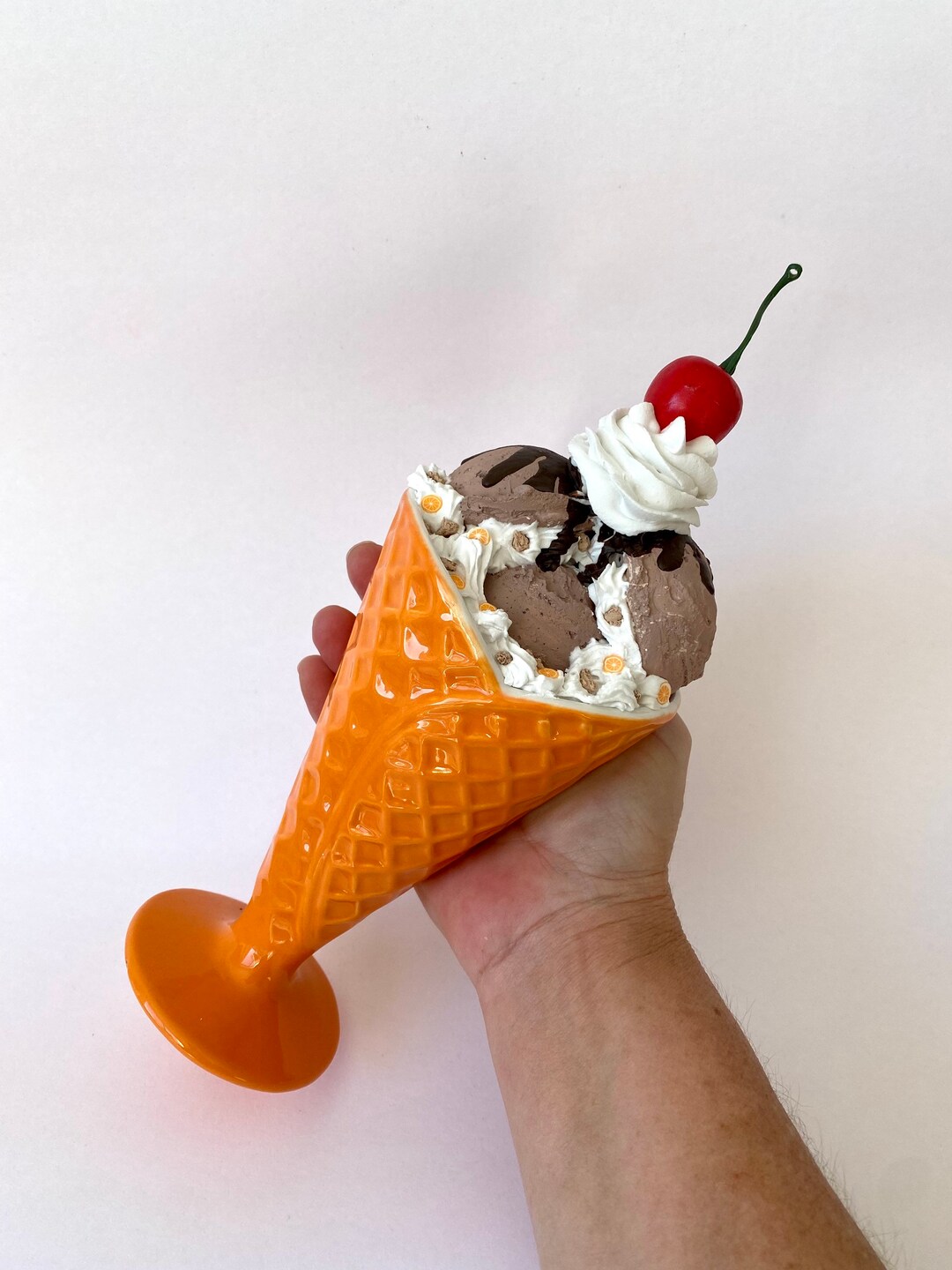 Fake Ice Cream Sundae, Fake Food, Pretend Ice Cream, Fake Bake, Kitchen ...