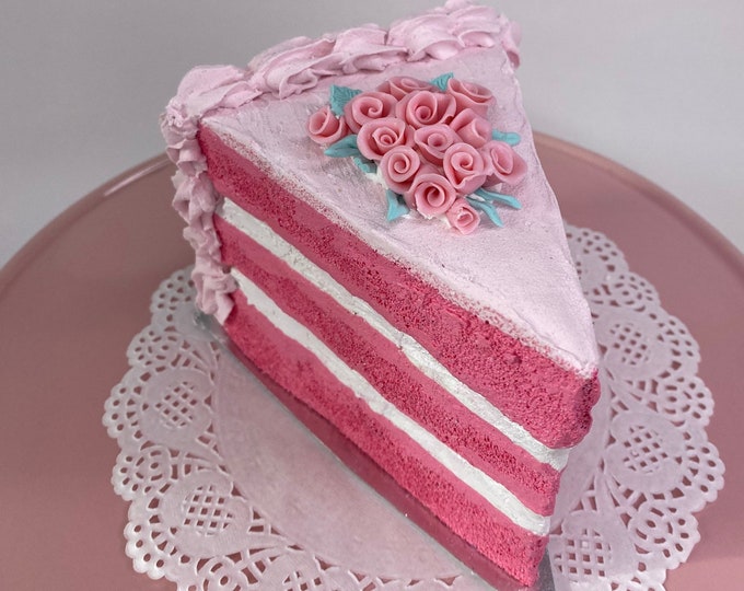 Fake Cake Slice, Fake Food, Faux Cake, Photography Prop, Display Cake ...
