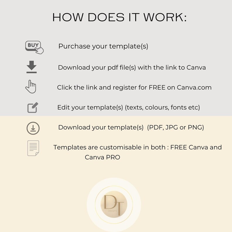 Editable Logo Template , Instant Logo Download, DIY Logo Premade ...