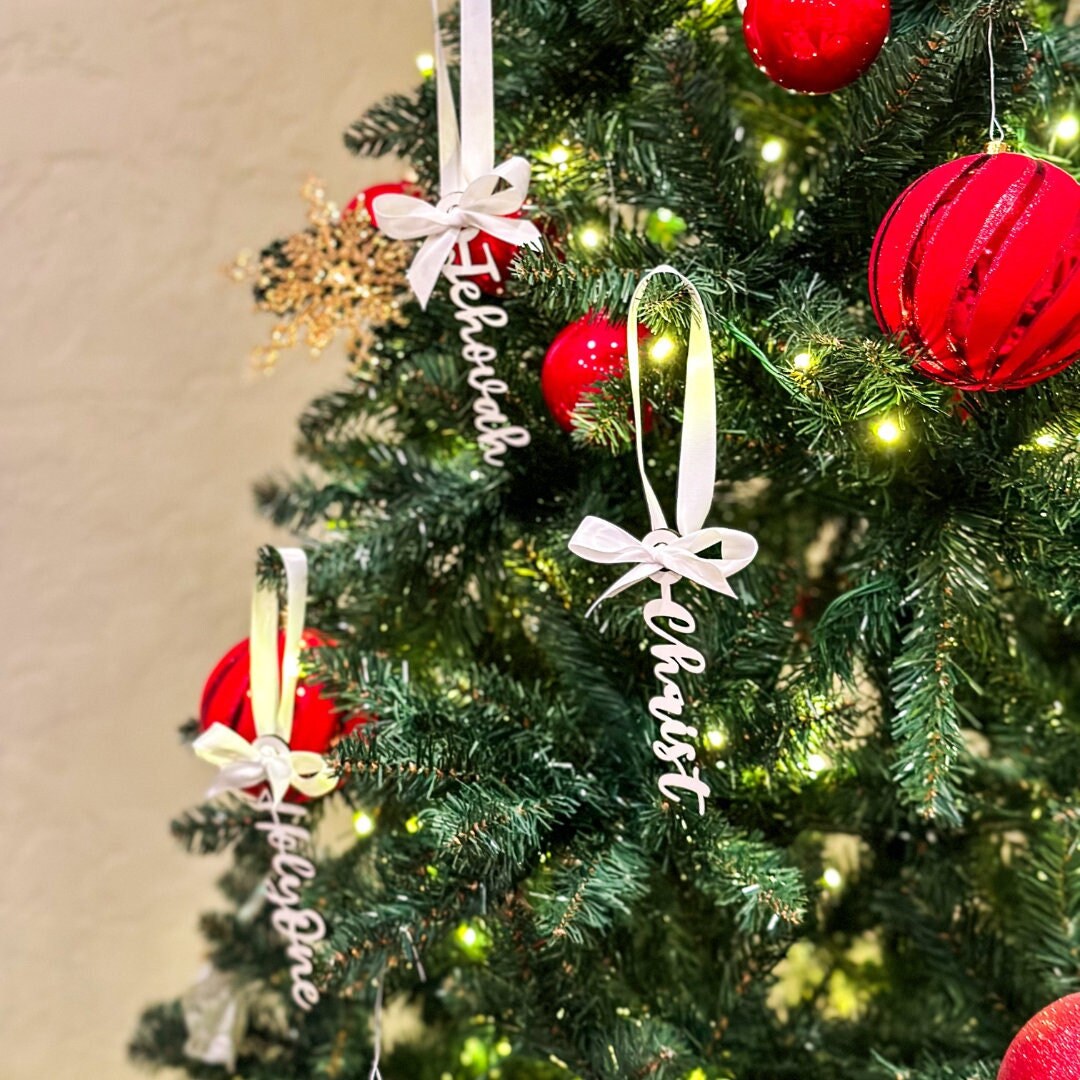 Names of Christ Ornaments | Assorted Names Ornaments| Christmas Gift ...