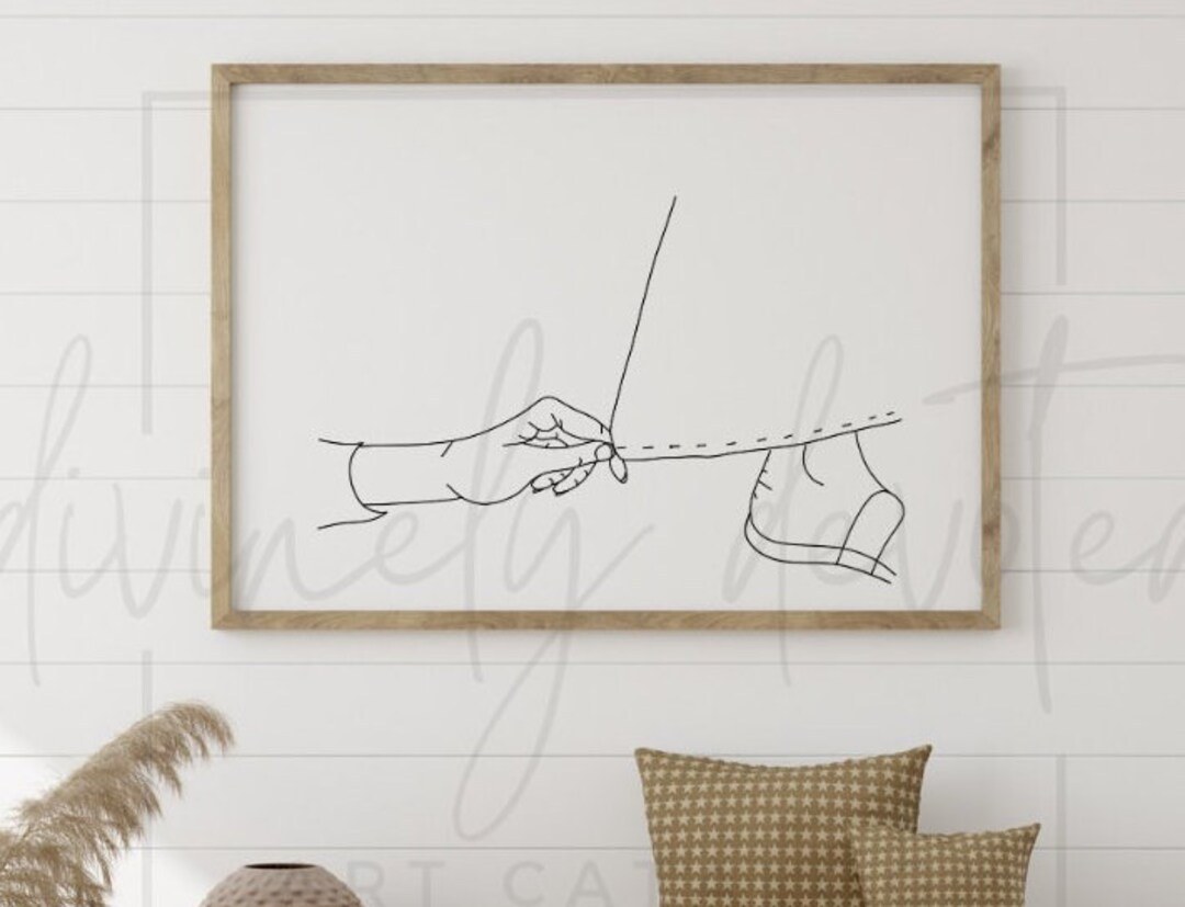 Healed | Jesus Christ Line Art | Christian Wall Art | Religious Modern ...