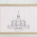 LDS Temple Drawing One Line Drawing Taylorsville Utah Temple Wedding ...