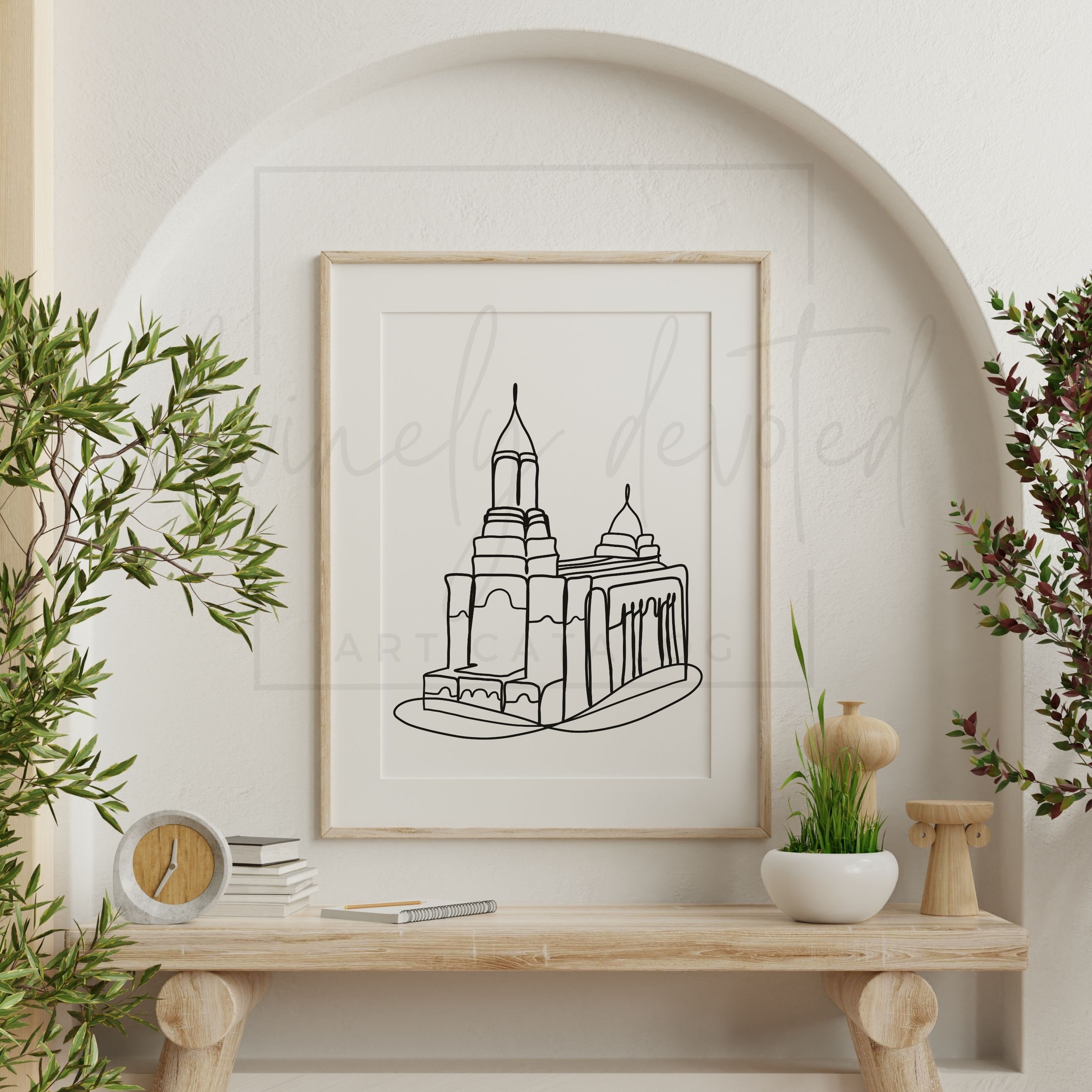 LDS Temple Drawing One Line Drawing Heber Valley Utah Temple Wedding ...