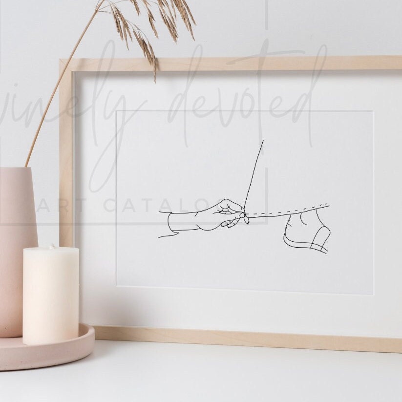 Jesus Christ Line Art Christian Wall Art Religious Modern Artwork ...