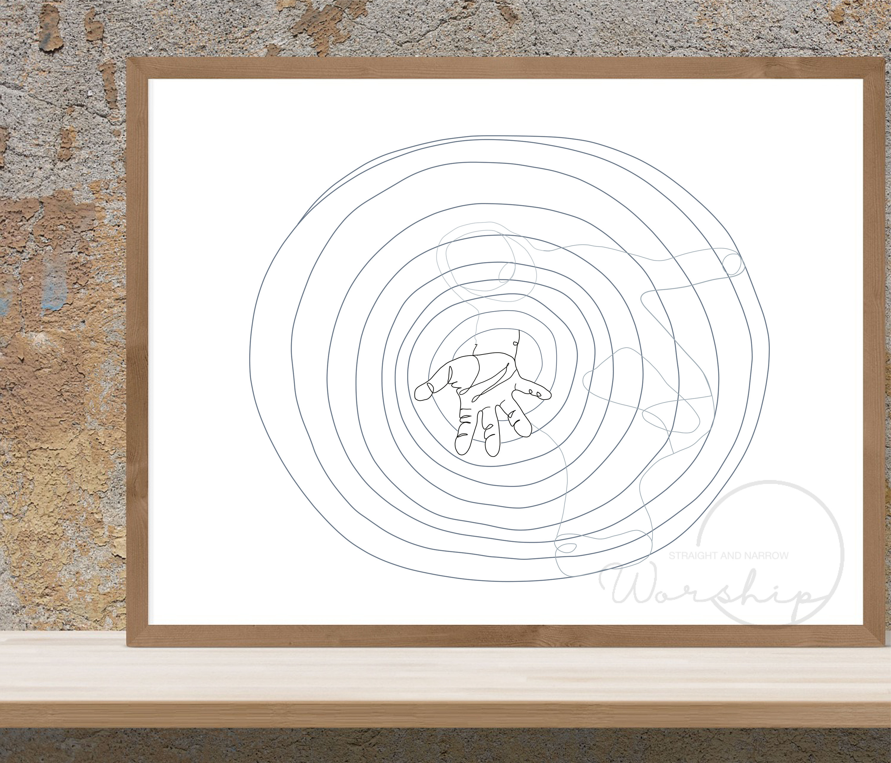 The Rescuer | Follow Jesus | Jesus Christ Line Art | Christian Wall Art ...