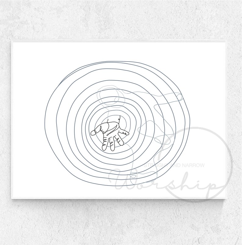 The Rescuer | Follow Jesus | Jesus Christ Line Art | Christian Wall Art ...