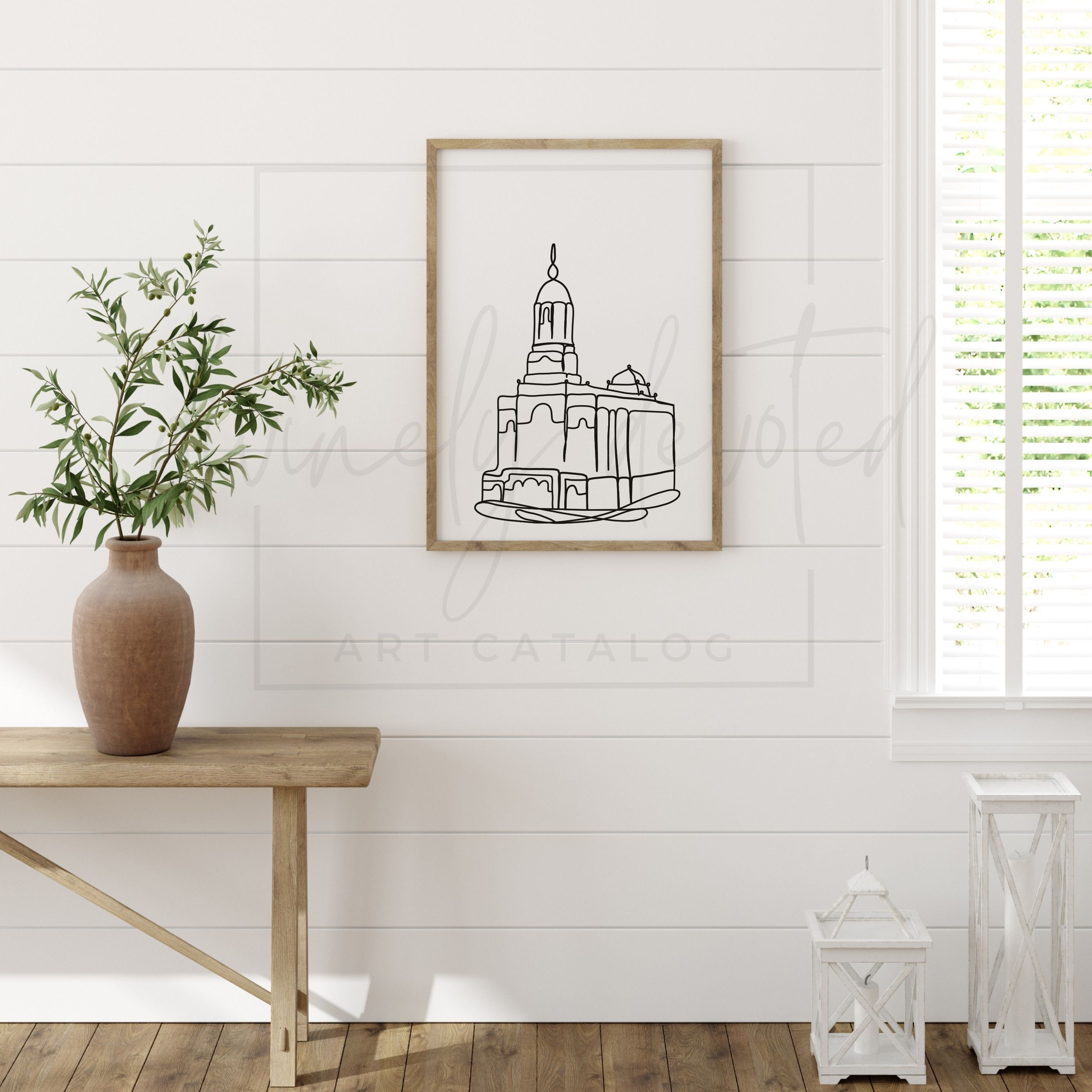 LDS Temple Drawing One Line Drawing Smithfield Utah Temple Wedding ...