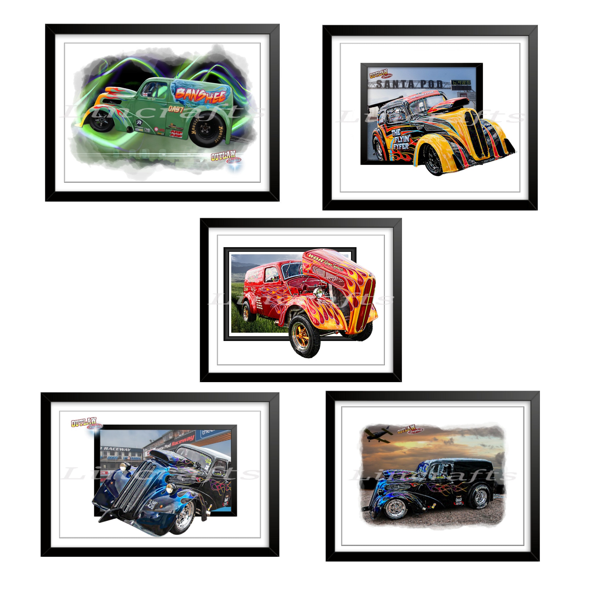Hot Rod Birthday Greeting Card Ford Model B, Deuce Coupe, Classic ...