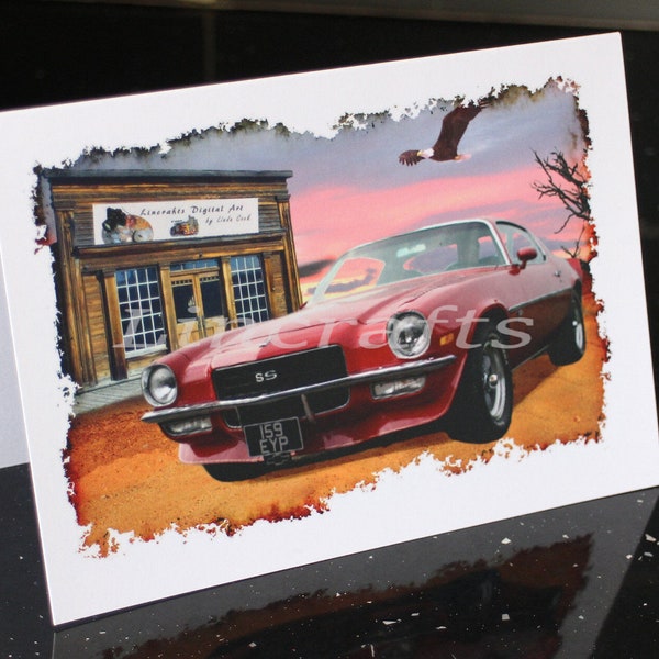 Chevy Camaro Birthday Card - Etsy