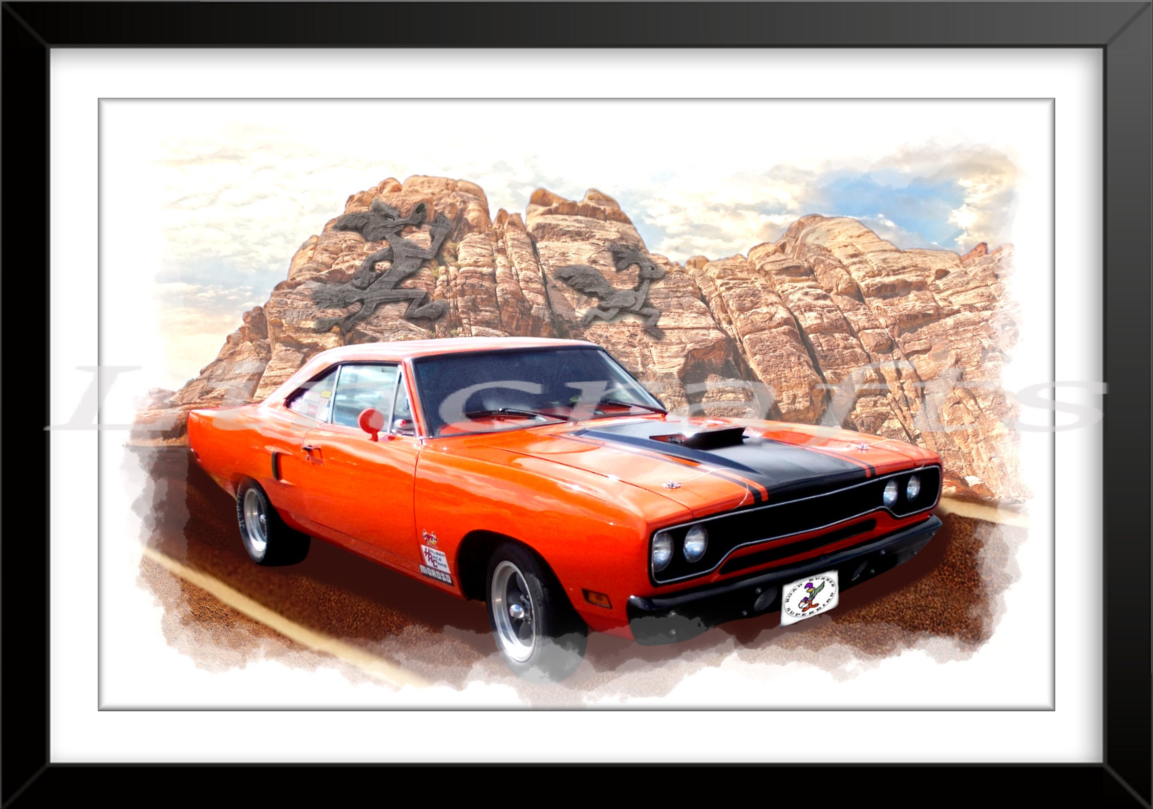 Birthday Card for Men, Roadrunner American Car Greeting Card, Hot Rod ...