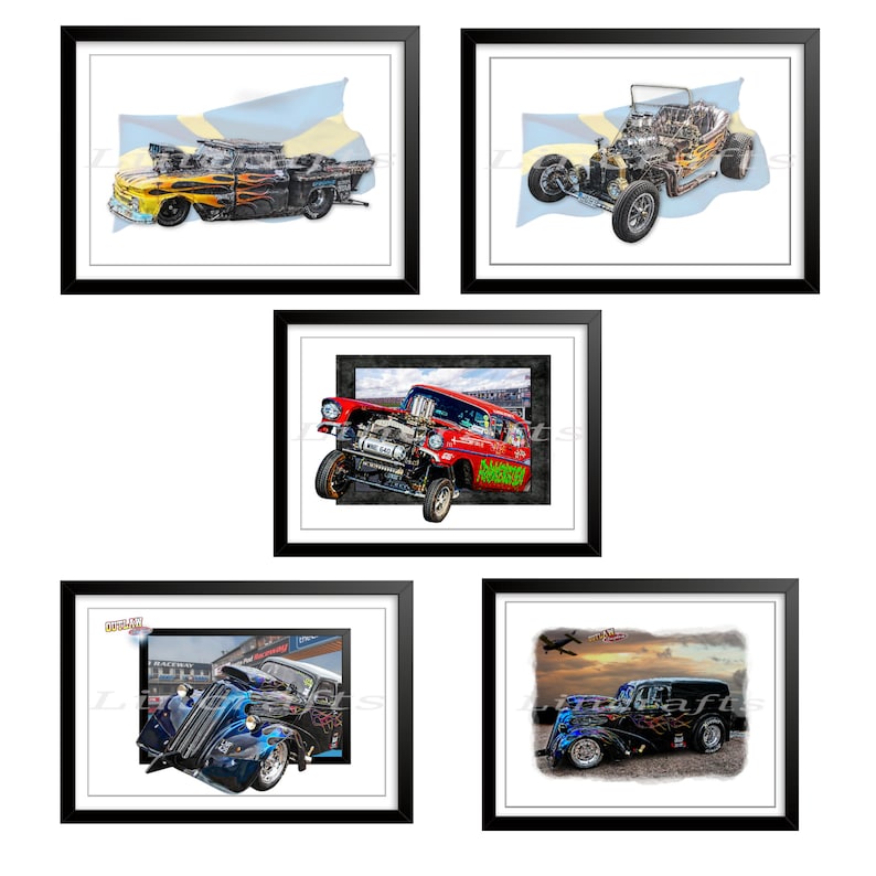 Hot Rod Birthday Greeting Card Ford Model B, Deuce Coupe, Classic ...