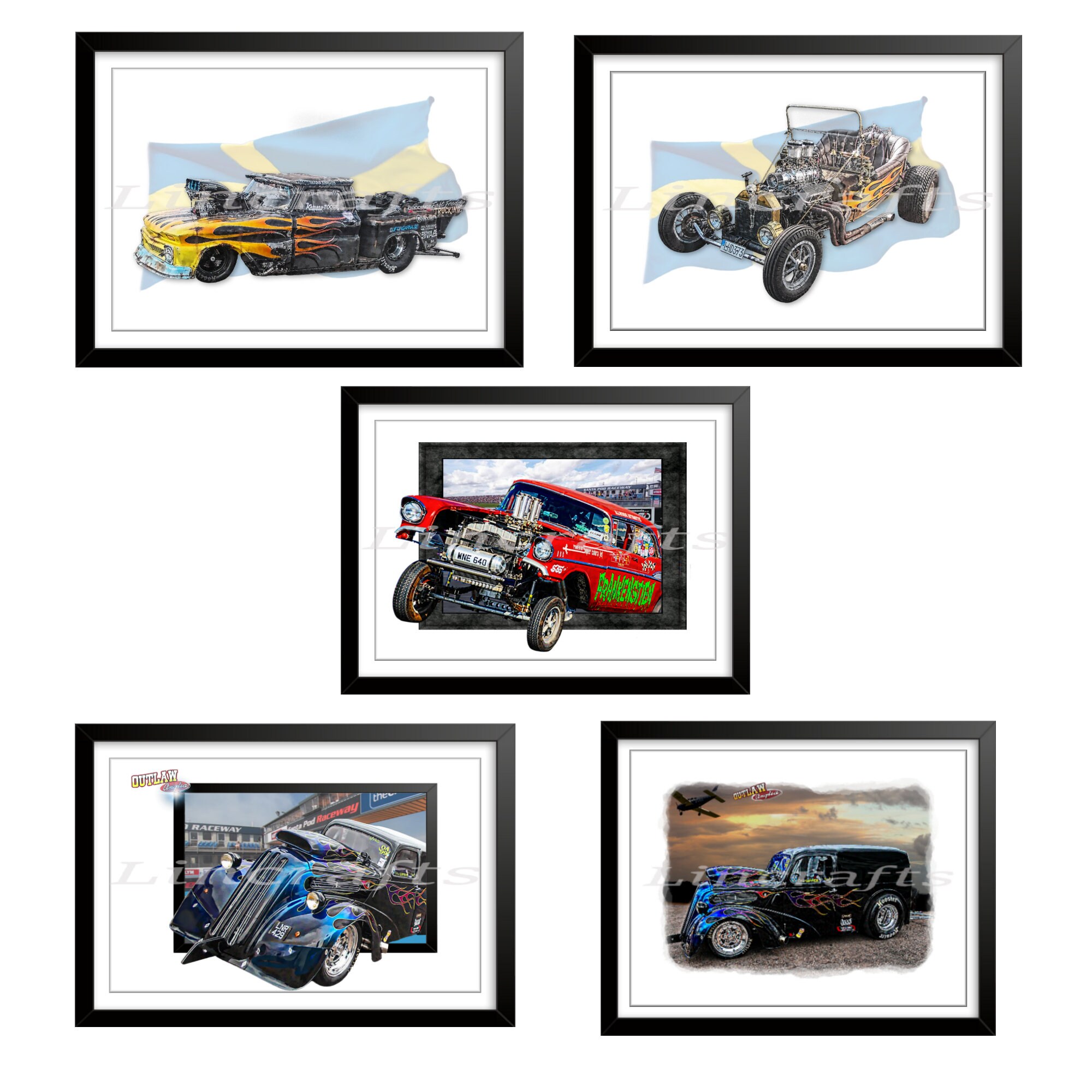 Hot Rod Birthday Greeting Card Ford Model B, Deuce Coupe, Classic ...