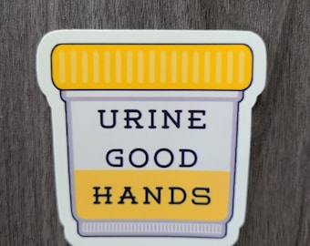 Urine Good Hands Stickers - Etsy