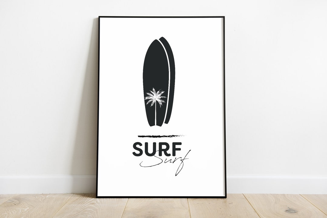 DOWNLOADABLE Surf Spirit Poster, Digital Poster, Beach, Summer ...