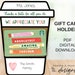 Coffee Gift Card Holder Teacher Appreciation - Etsy