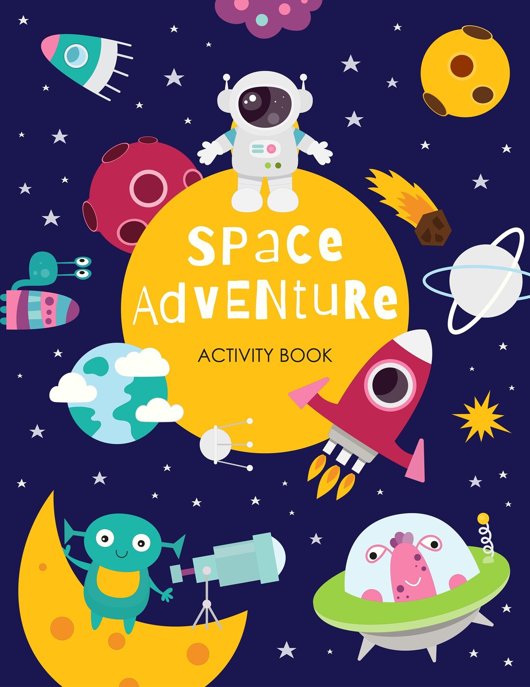 50+ Printable Space Adventure Activity Book - Etsy
