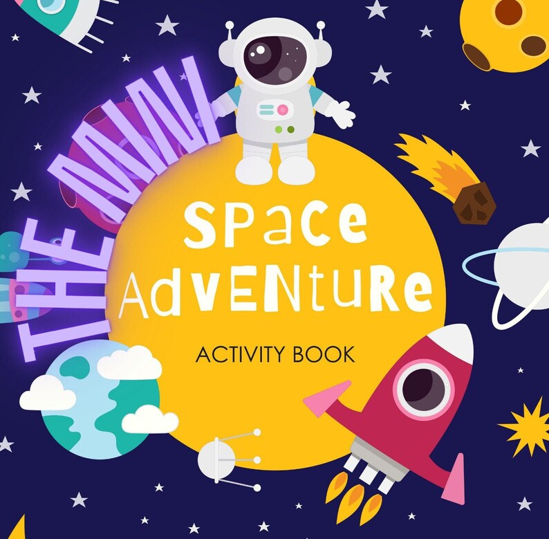 Printable Space Adventure Book 15 Pages MINI GAMES Version - Etsy